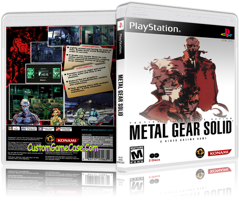 Download Metal Gear Solid - Metal Gear Solid 1 Ps1 Game Case PNG Image ...