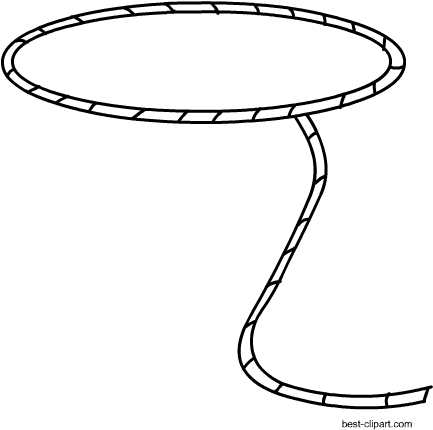Lasso Clipart Black And White
