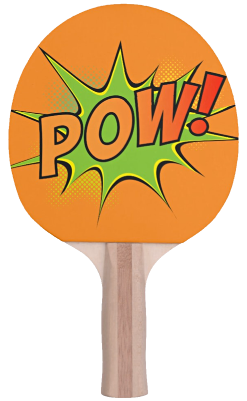 Pow Ping Pong Paddle - Table Tennis - Free Transparent PNG Download ...
