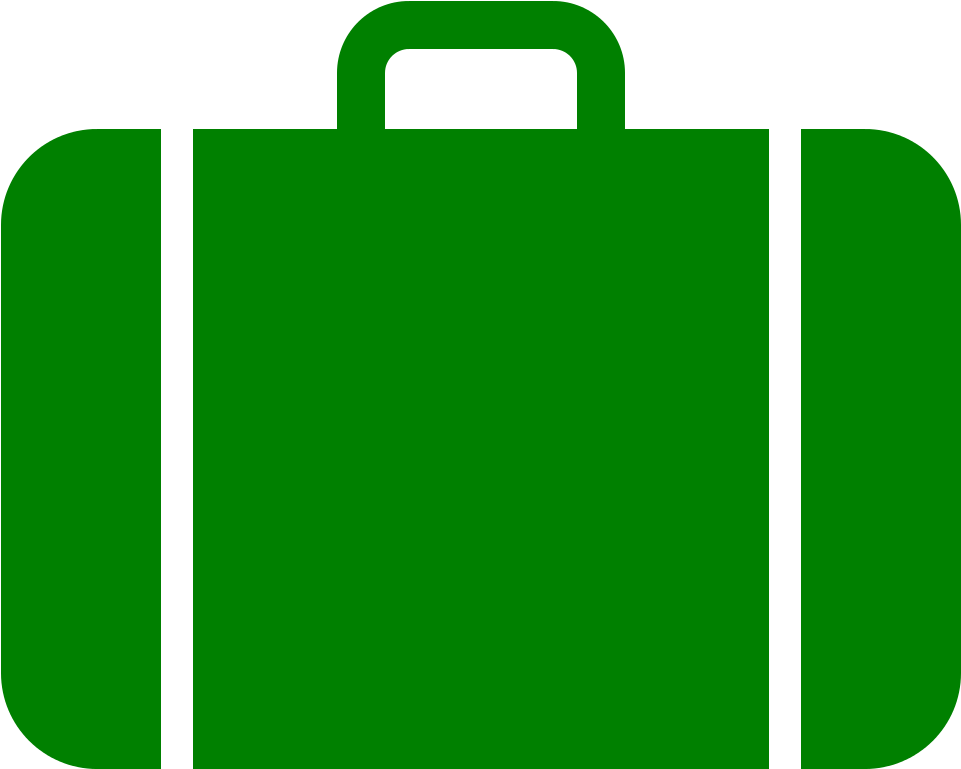 Download Suitcase Icon Green - Work Experience Icon Vector Png PNG ...