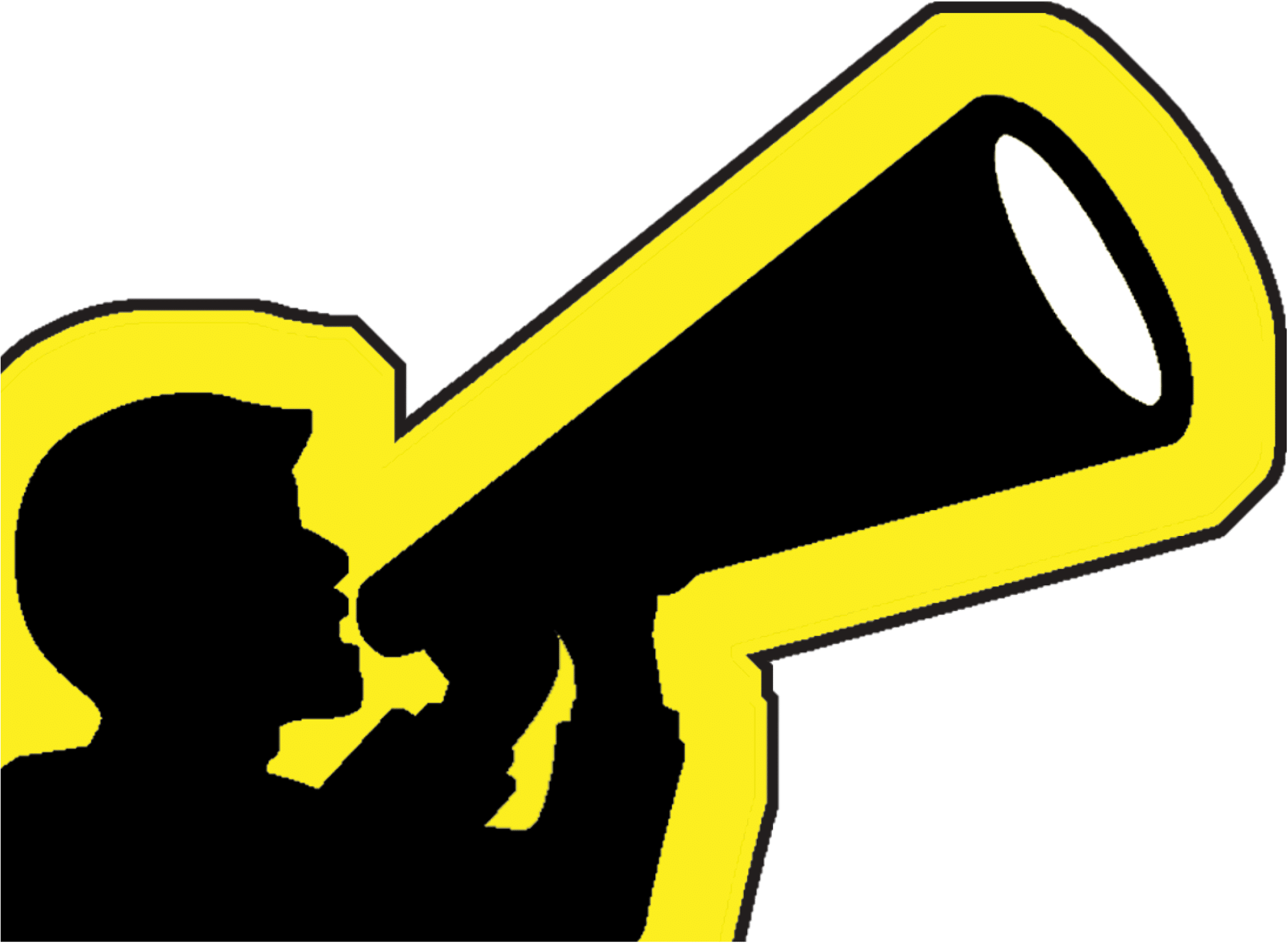 Megaphone Clipart Yellow - Free Transparent PNG Download - PNGkey