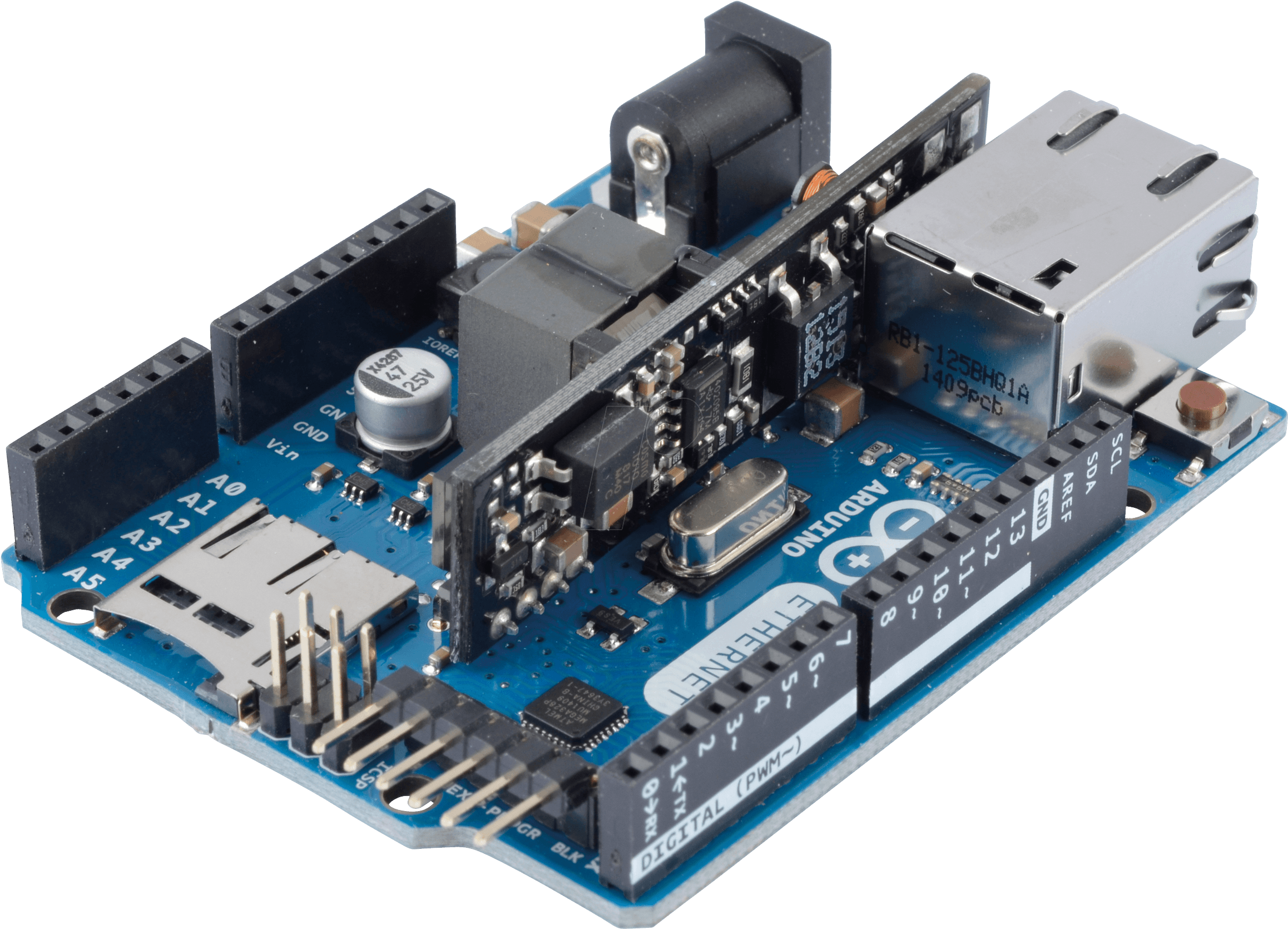 Arduino Ethernet Shield 2 With Poe - Free Transparent PNG Download - PNGkey