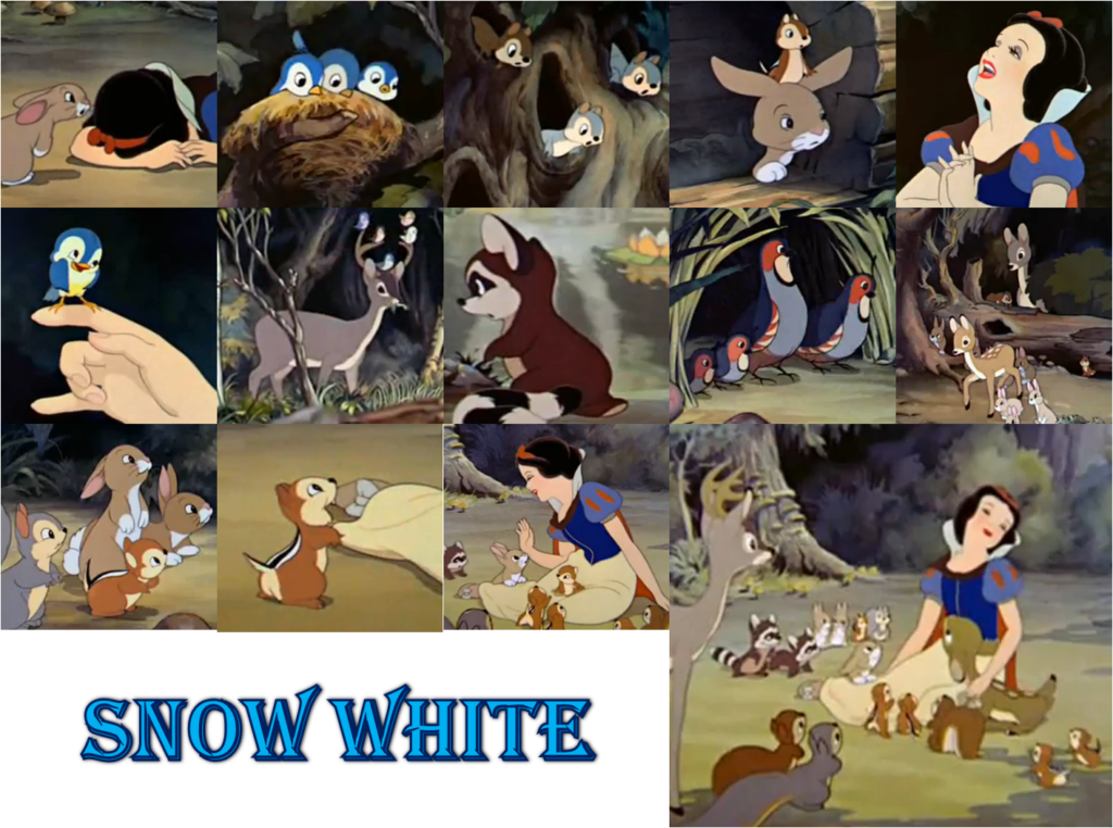 Download Snow White And The Animals PNG Image with No Background ...