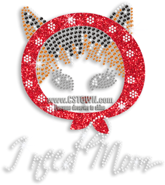 Download Kid Show Cute Kitty I Need Mom Nailhead Glitter Iron-on - Iron ...