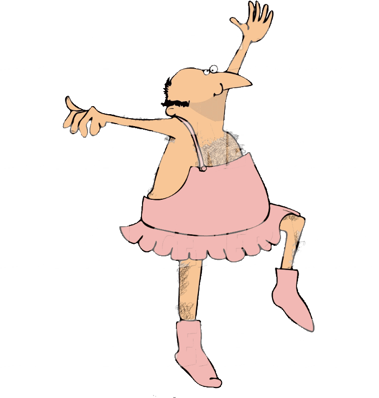 Download Guy In A Tutu - Man In Tutu Cartoon PNG Image with No ...