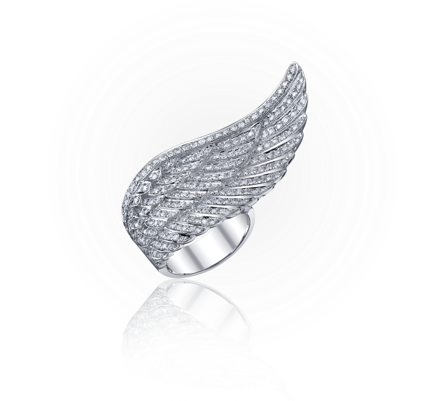 Download Single Angel Wing Ring Angel Wing Ring - Single Angel Wing ...