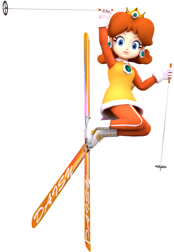Download Skillful Skiing Daisy By Bradman267-dart33c - Princess Daisy ...