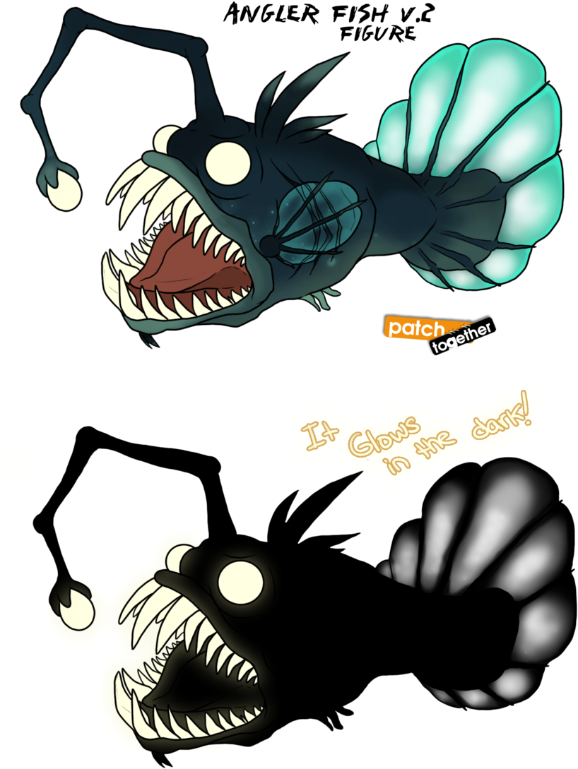 Angler Fish V - Angler Fish Drawing Cute - Free Transparent PNG ...