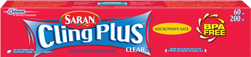 Download Product Image - Ziploc Saran Cling Plus Clear Plastic Wrap PNG ...