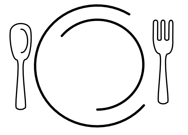 Download Free Food Clip Art Black And White PNG Image with No ...