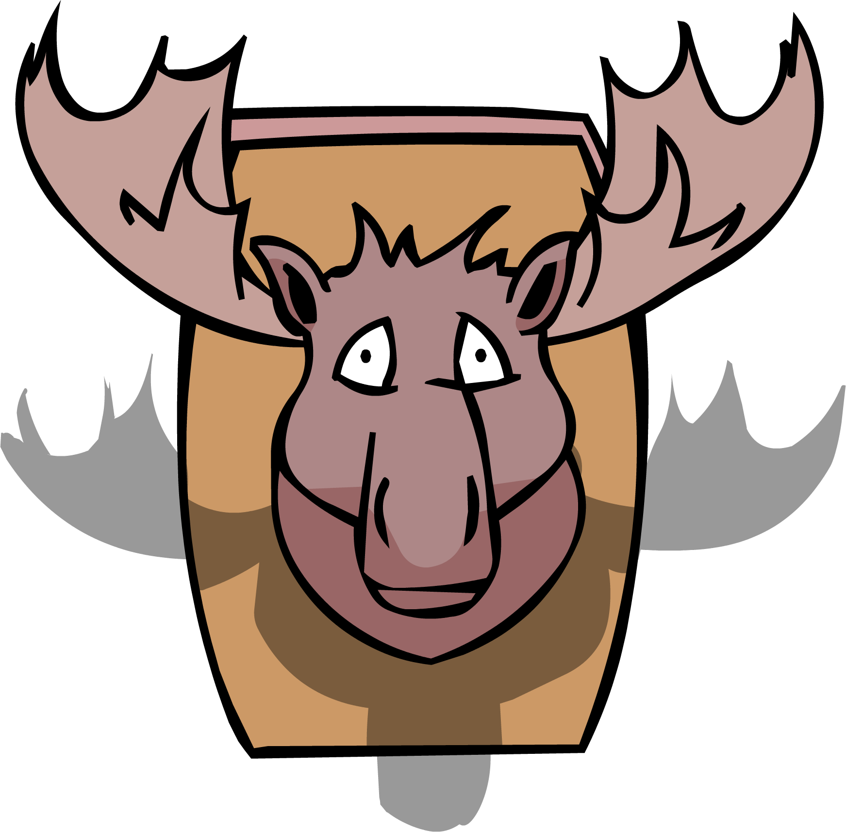 Download Moose Head Sprite 003 - Cartoon PNG Image with No Background ...