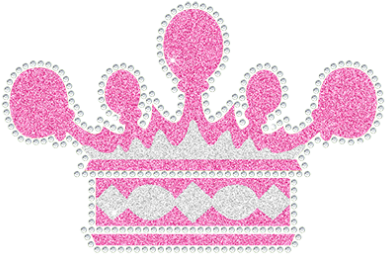 Download Cstar Motif Cute Cartoon Pink Crown With Rhinestone ...