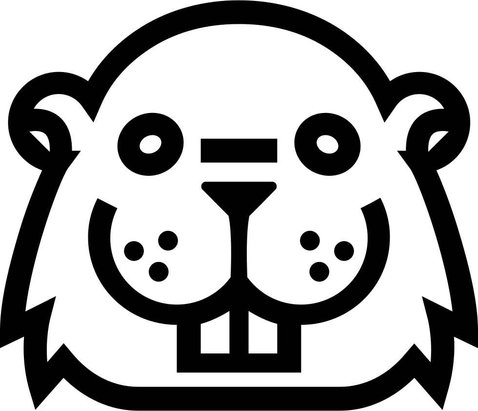 Download Castor Face Outline - Castor Vector PNG Image with No ...