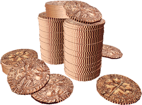 Pile Of Bronze Coins - Bronze - Free Transparent PNG Download - PNGkey