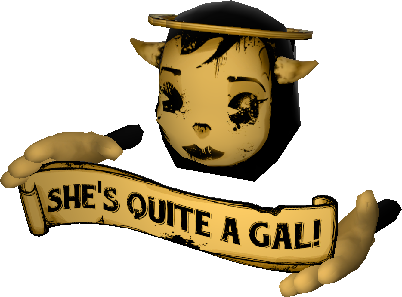Download She Is Quite A Gal Sign - Cartoon PNG Image with No Background ...