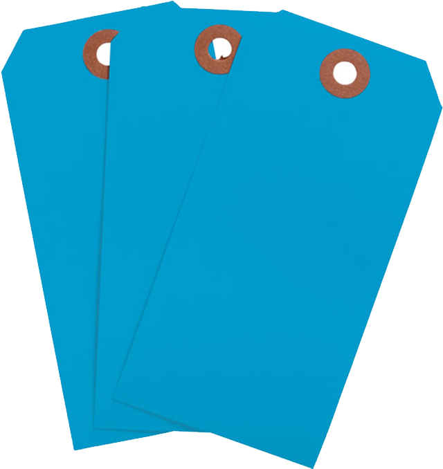 Download Brady Blank Paper Tag Range Blue - Art Paper PNG Image with No ...