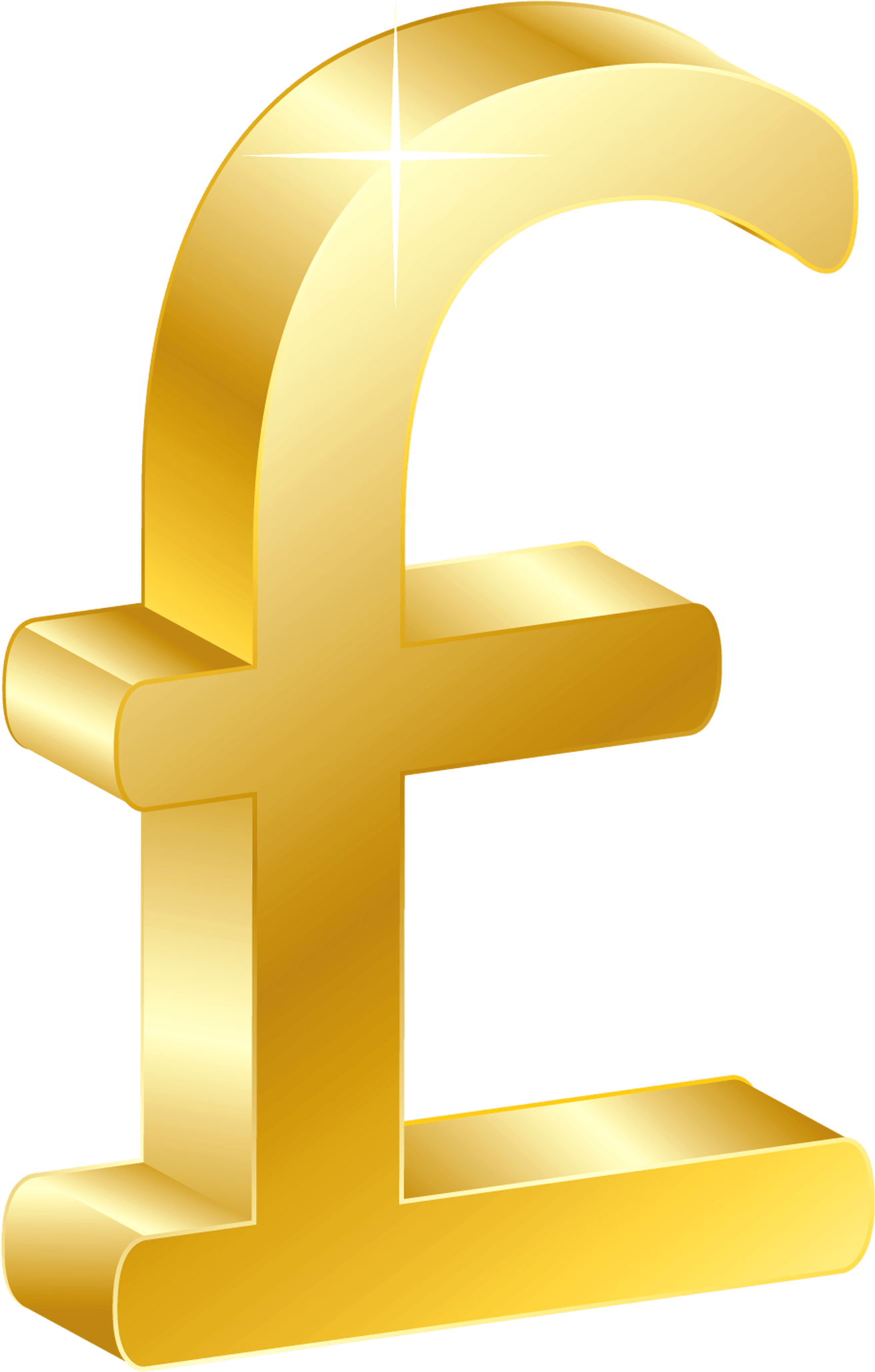 3d Gold Uk Pound Png Clipart - Uk Money Clip Art - Free Transparent PNG ...