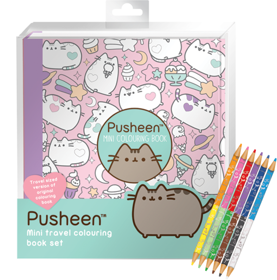 Mini Pusheen Coloring Book - Free Transparent PNG Download - PNGkey