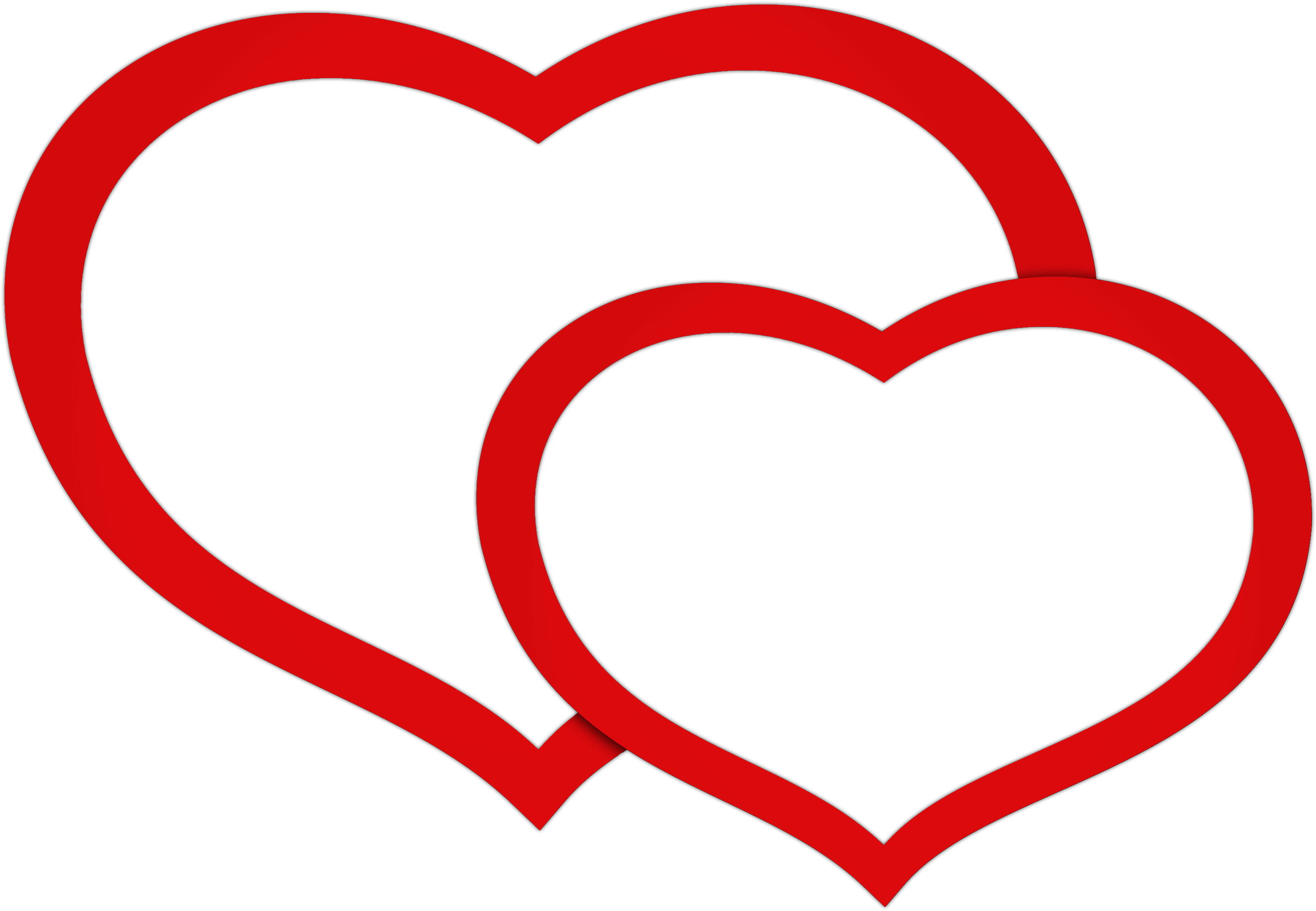 Download Red Double Heart Png PNG Image with No Background - PNGkey.com