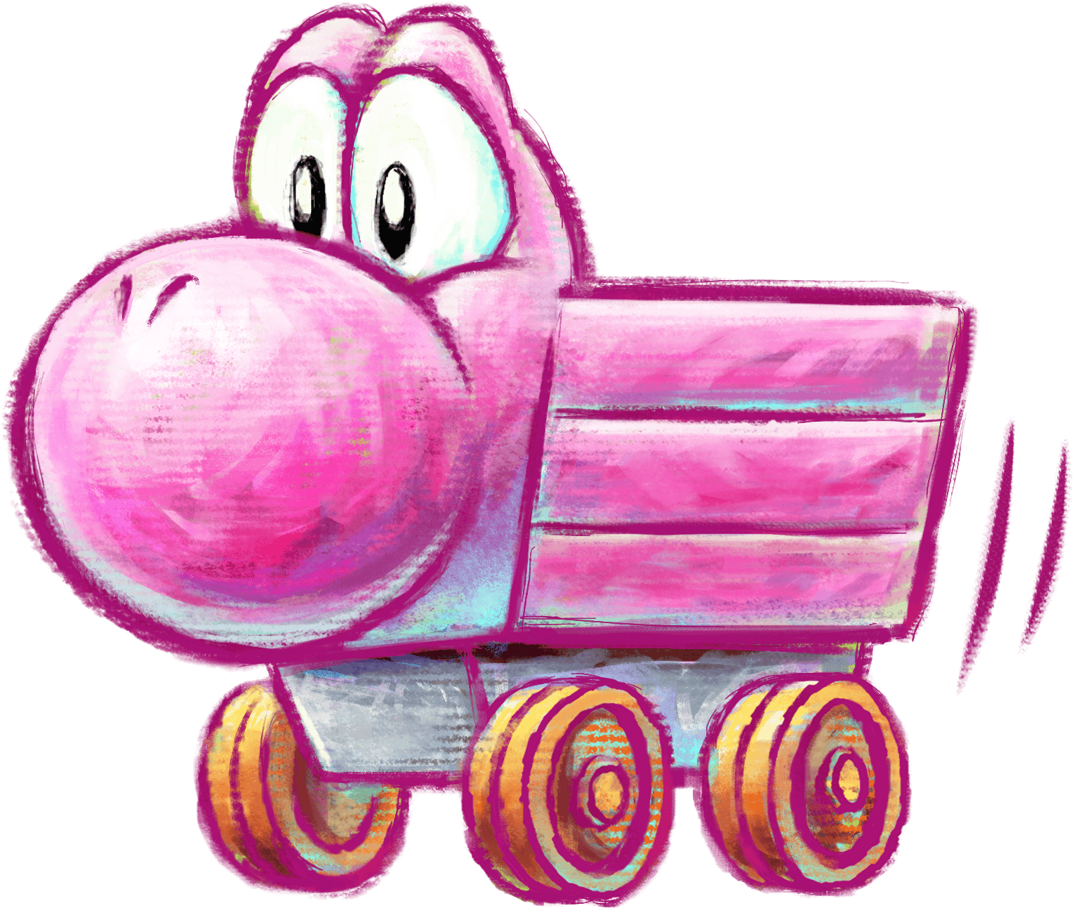 Download Yoshi Minecart - Yoshi Island Transformation PNG Image with No ...