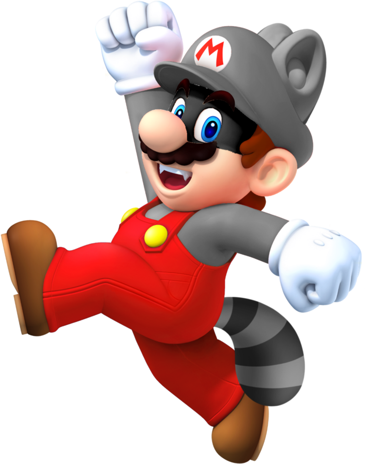 Super Mario Raccoon Png Image - Raccoon Mario - Free Transparent PNG ...