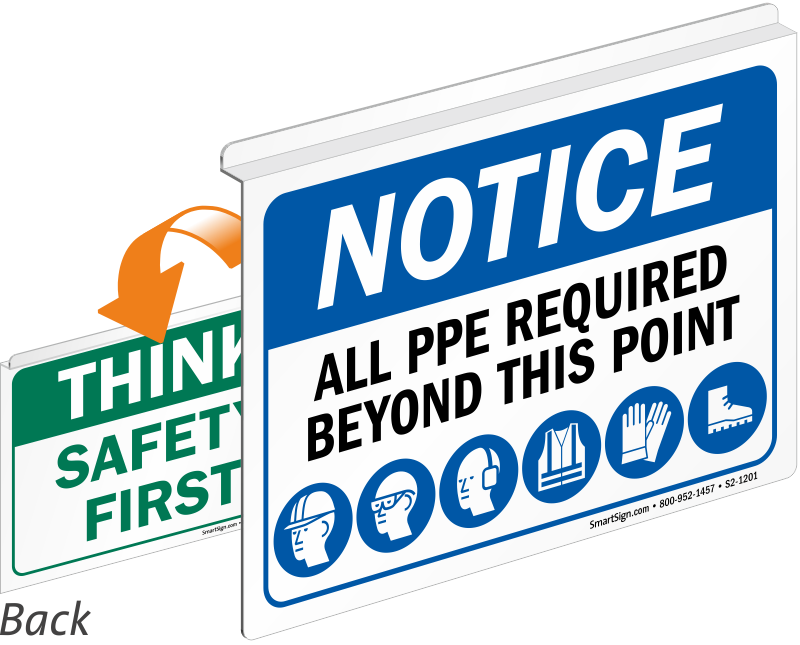 Download Notice All Ppe Required Safety First Sign - Personal ...