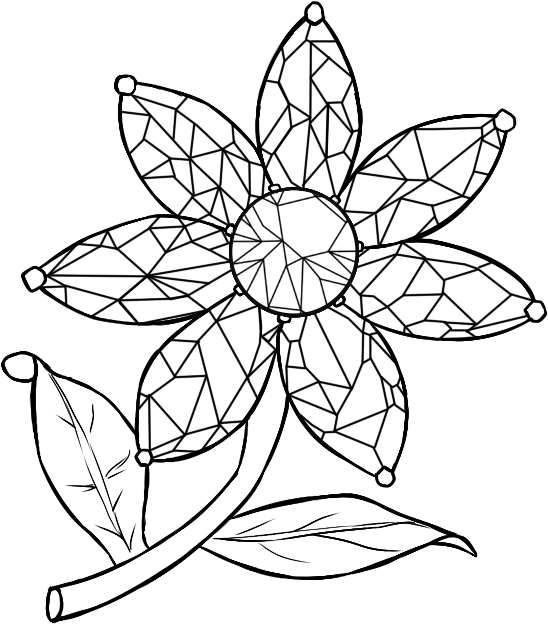 Download Bunga - Line Art PNG Image with No Background - PNGkey.com