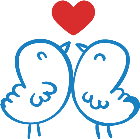 Download Dos Pollitos Y Un Corazon, Simbolo De Amor Tierno - Dibujos De ...