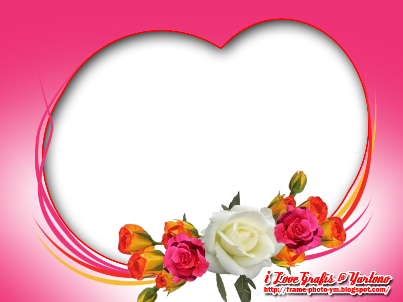 Download Bingkai Bunga Mawar Clipart Picture Frames - Bingkai Love ...
