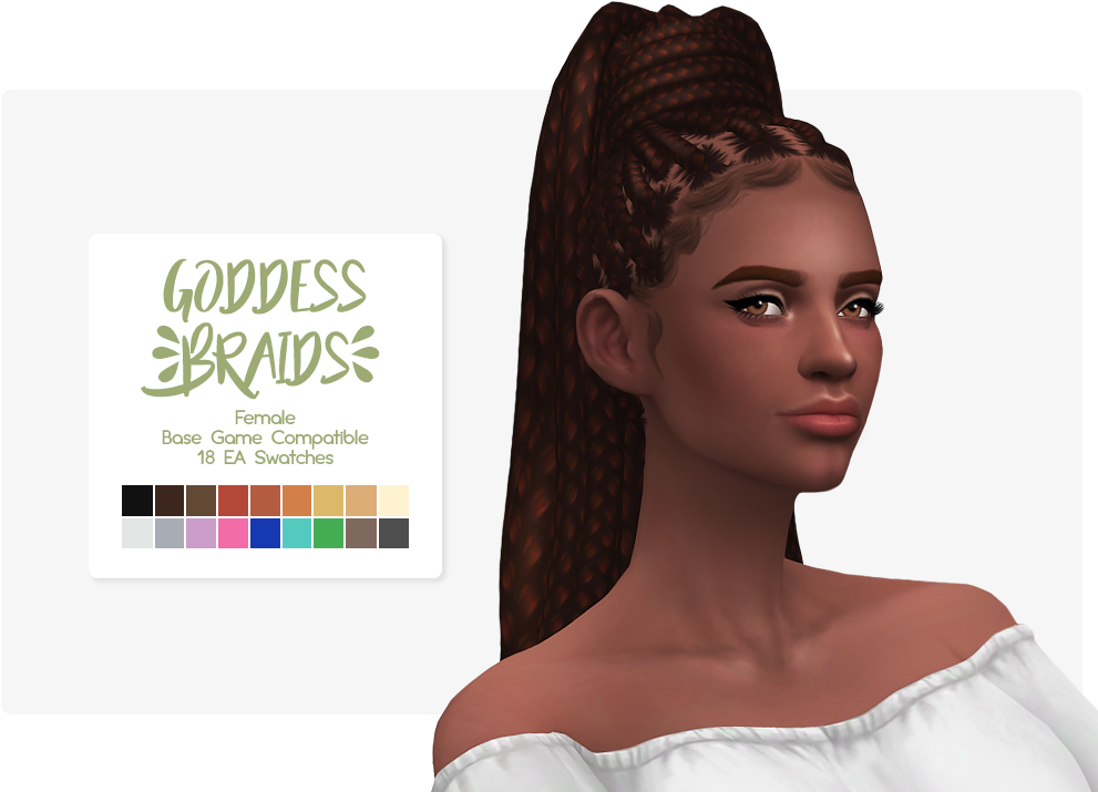 After Seeing These Gorgeous Braids By @ebonixsims, - Braided Hairstyles ...