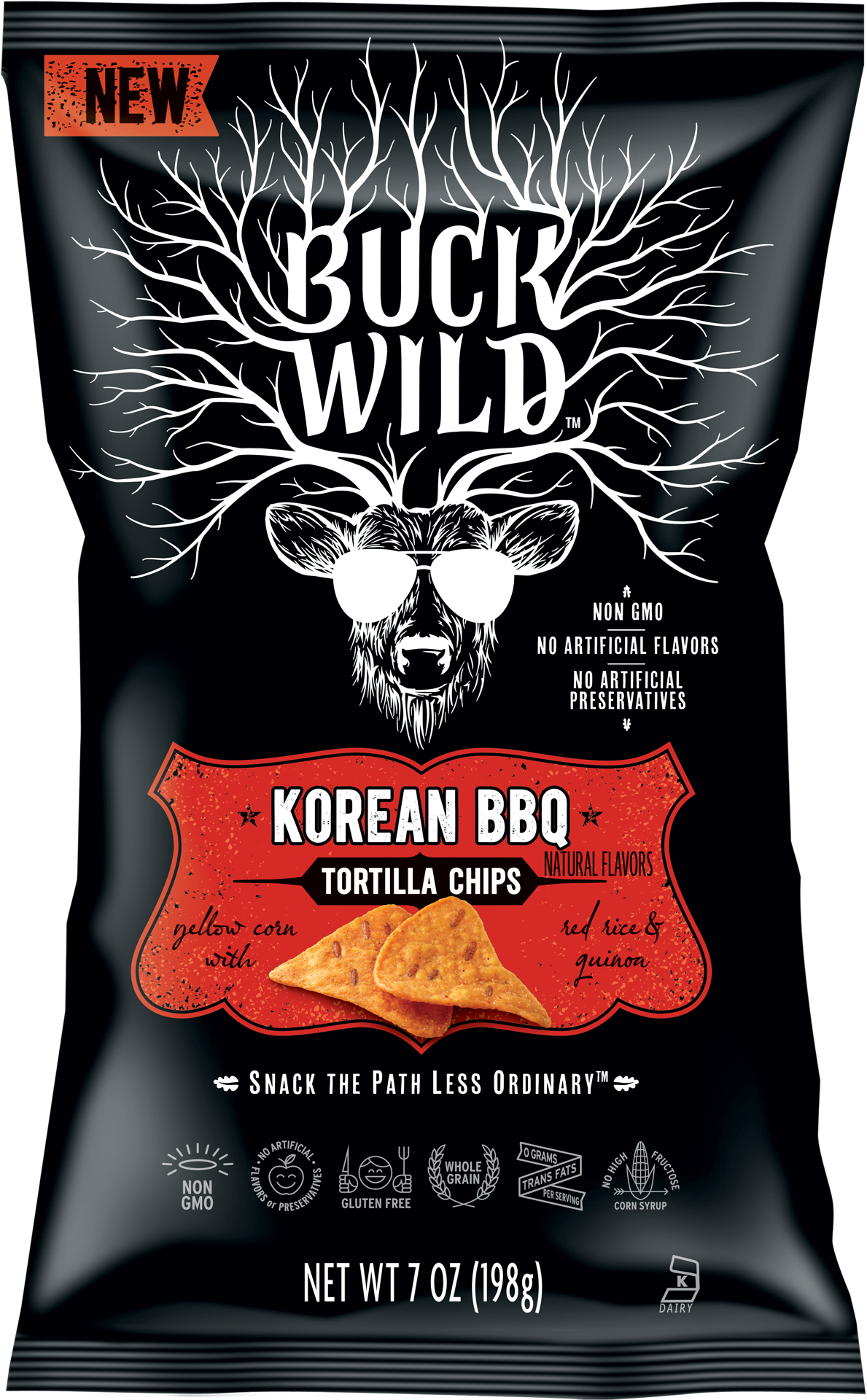 Download Buck Wild Korean Bbq Tortilla Chips 5.5 Oz. Bag PNG Image with ...