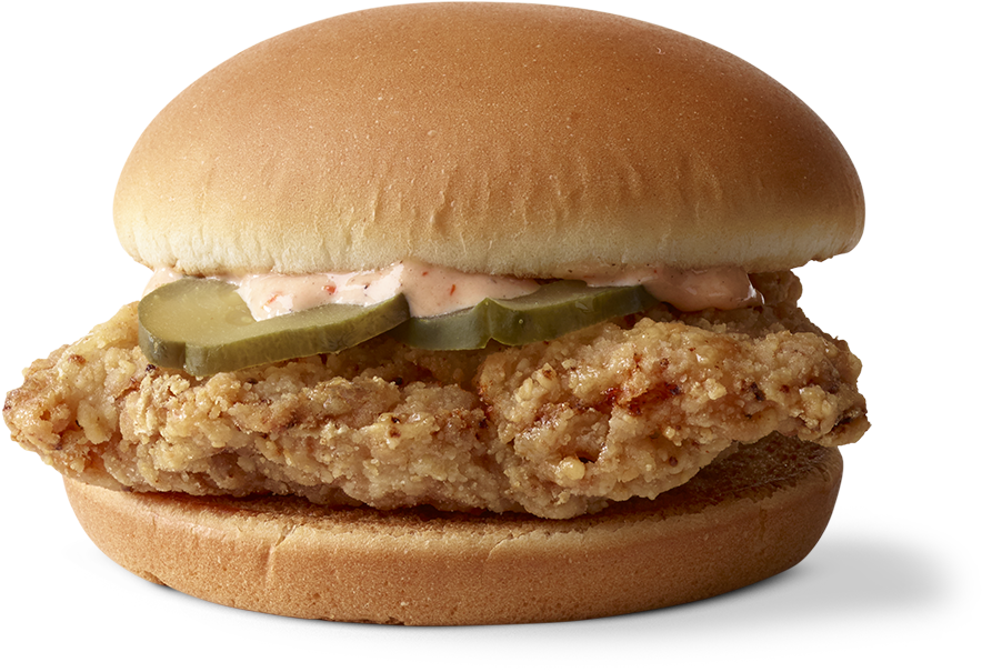 Download Food & Cooking - Classic Chicken Burger Mcdonalds PNG Image ...