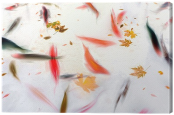 Download Koi Fish Swimming In Pond Abstract Illustration Canvas - Koi ...