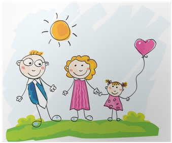 Download Vector Illustration Of Mother, Father And Child - Parents Day ...