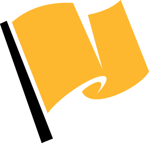 Racing Flag Clipart - Yellow Flag Clipart - Free Transparent PNG ...