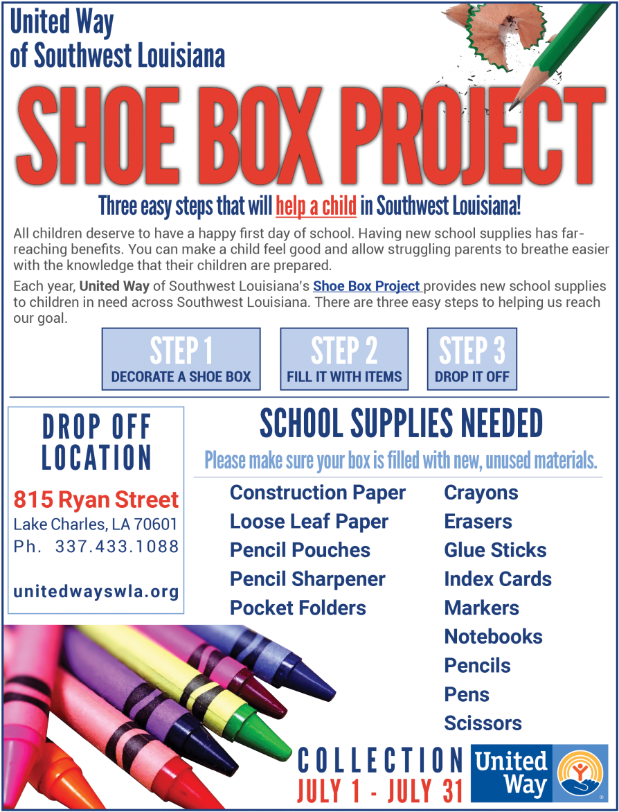 Download Shoe Box Project Flyer - United Way PNG Image with No ...