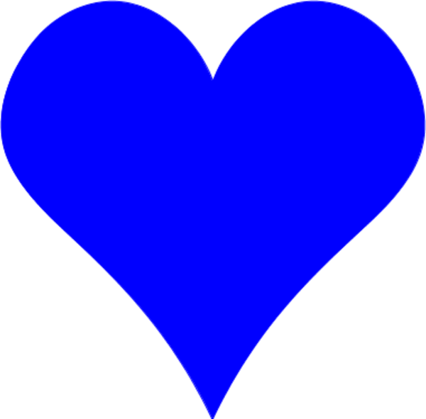 Download Heart-shaped Clipart Cool Heart - Heart Shape Blue PNG Image ...