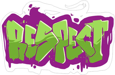 Respect Graffiti Text - Graffiti - Free Transparent PNG Download - PNGkey
