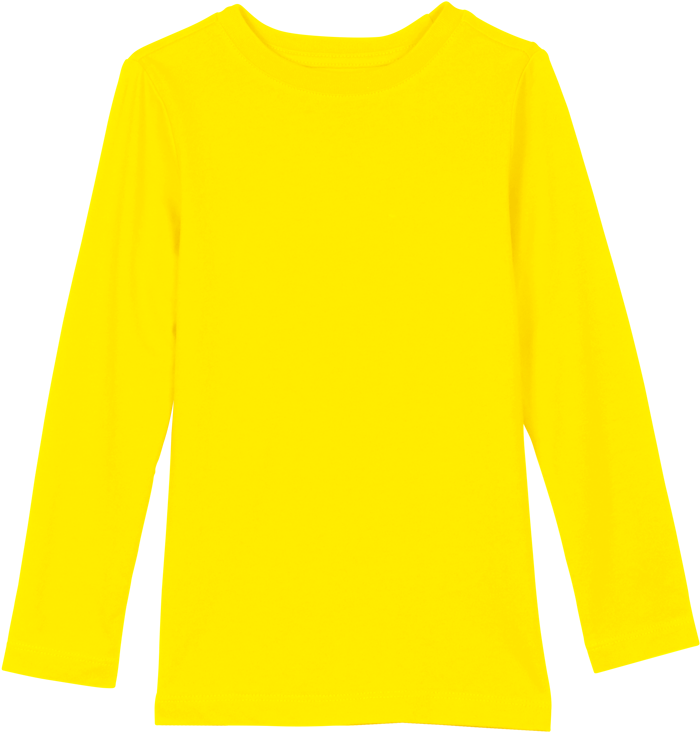 Download Long Sleeve T Shirt Yellow PNG Image with No Background ...