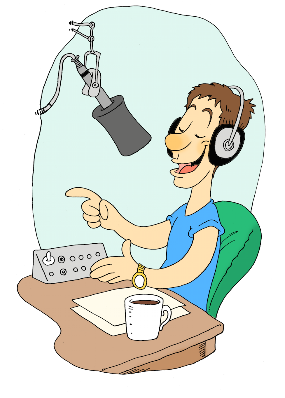 Download Get Yourself On The Airwaves Join A Team Who Will Be - Cartoon ...