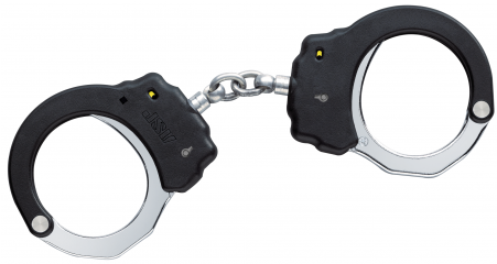 Asp Chain Handcuffs - Asp 2-pawl Lock-set Chain Handcuffs, Black - Free ...