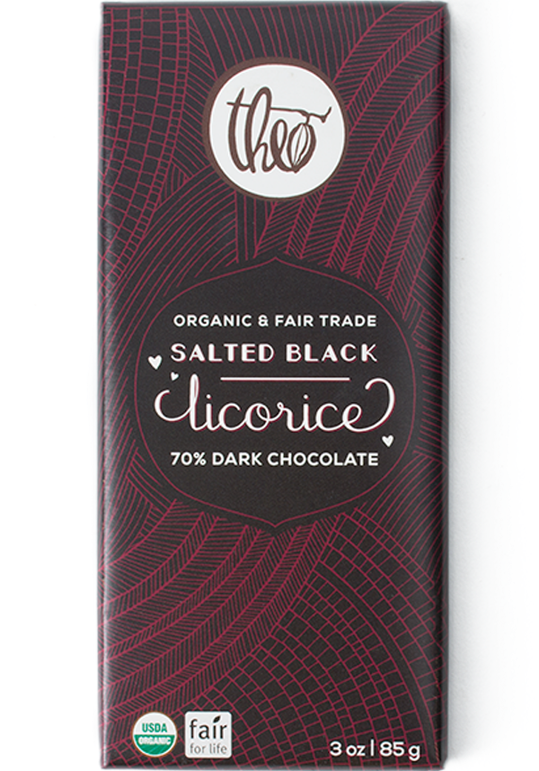 Download Theo Chocolate Salted Black Licorice 70 Dark Chocolate Theo