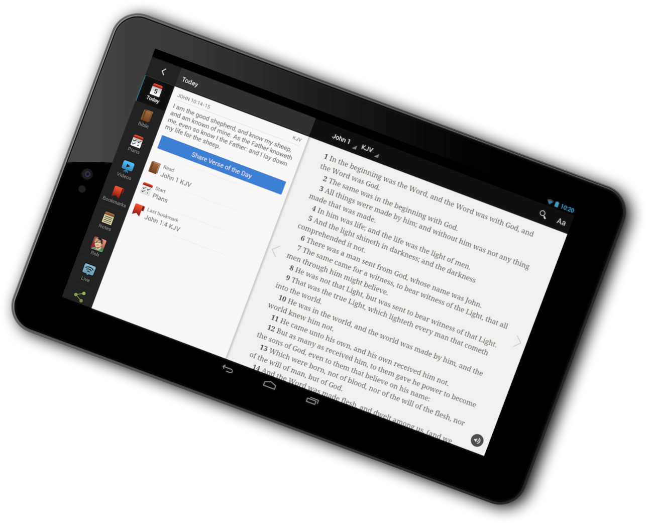 Download The Bible App For Android Tablet - Tablet Computer PNG Image ...