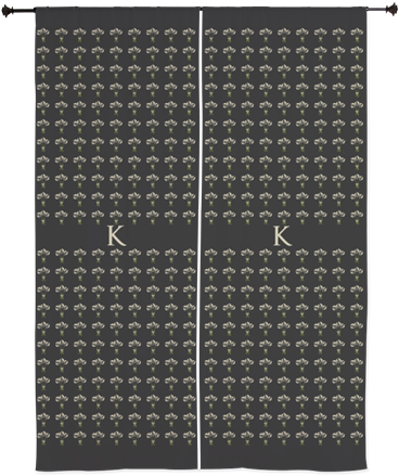 Download Buy This Chic Art Deco Style Tulips Black Curtains, - Shirt ...