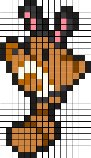 Sentret Pokemon Bead Pattern Perler Bead Pattern / - Pixel Art Pokemon ...