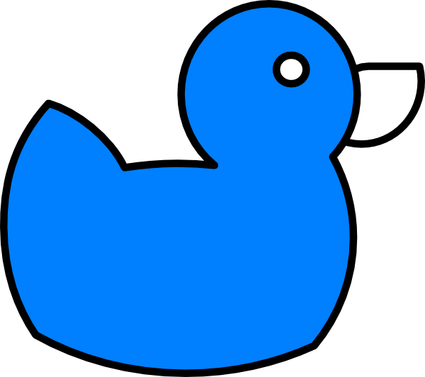 Download Blue Ducky Clip Art - Blue Rubber Duck Cartoon PNG Image with ...