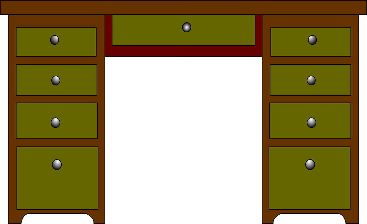 Download Home Decor, Desk, Furniture, Office, Cartoon - Meja Kartun Png ...