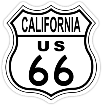 California Route 66 Tee - Route 66 Sign - Free Transparent PNG Download ...
