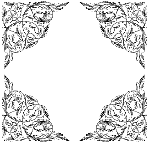 victorian corner borders