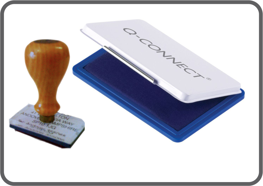 Download Q-connect Medium Stamp Pad Red Kf25212 PNG Image with No ...